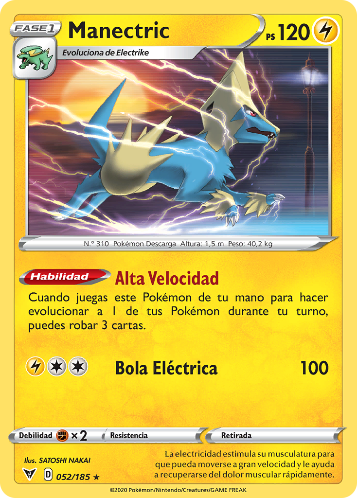 Manectric (Voltaje Vívido TCG) - WikiDex, la enciclopedia Pokémon