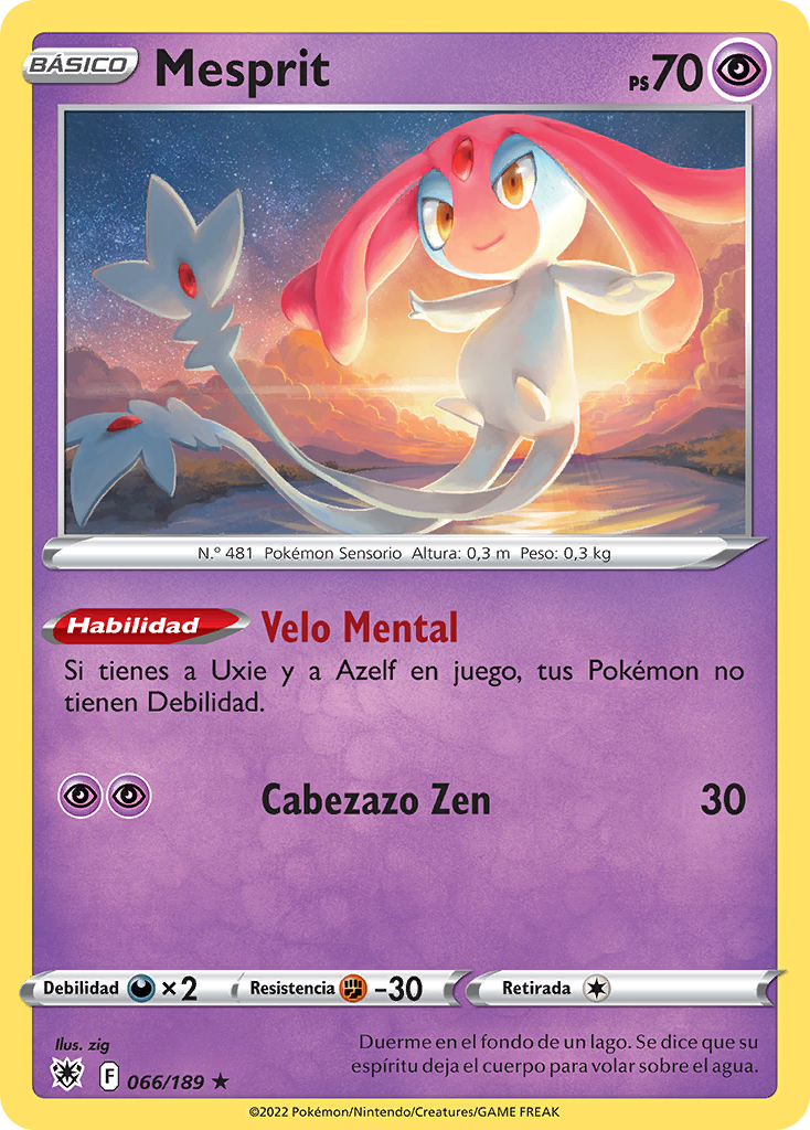 Mesprit (Resplandor Astral TCG) - WikiDex, la enciclopedia Pokémon