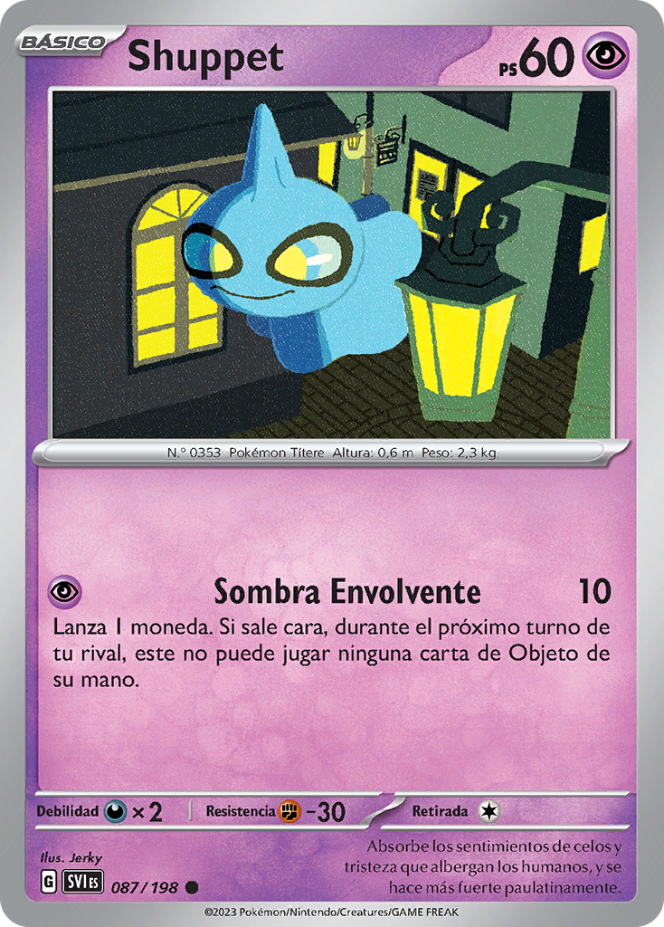 Shuppet (Escarlata y Púrpura TCG) - WikiDex, la enciclopedia Pokémon