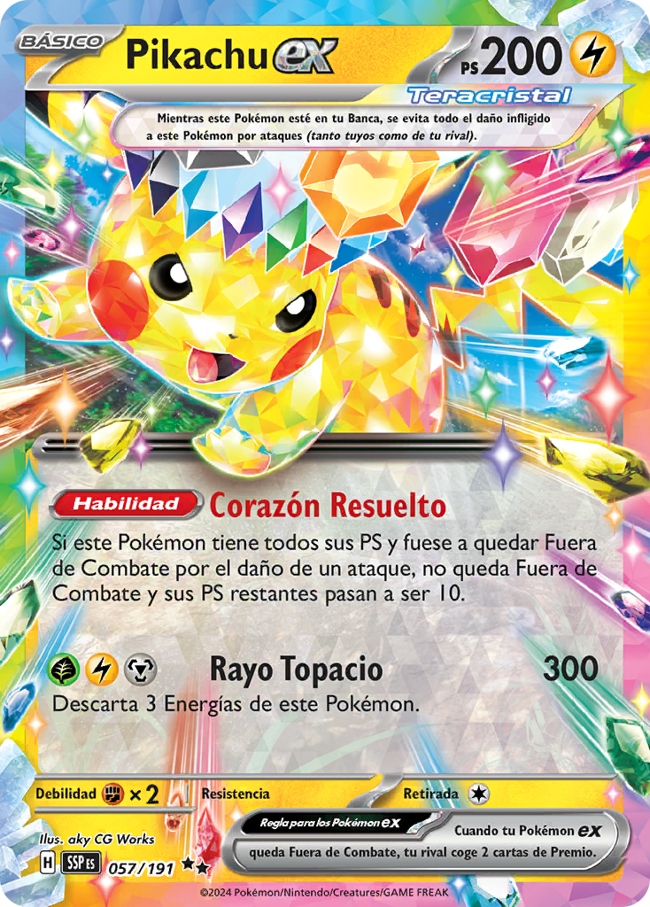 Pikachu ex (Chispas Fulgurantes TCG) - WikiDex, la enciclopedia Pokémon