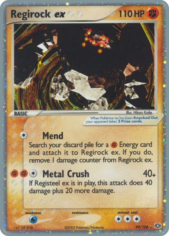 Regirock-ex (Emerald TCG) - WikiDex, la enciclopedia Pokémon