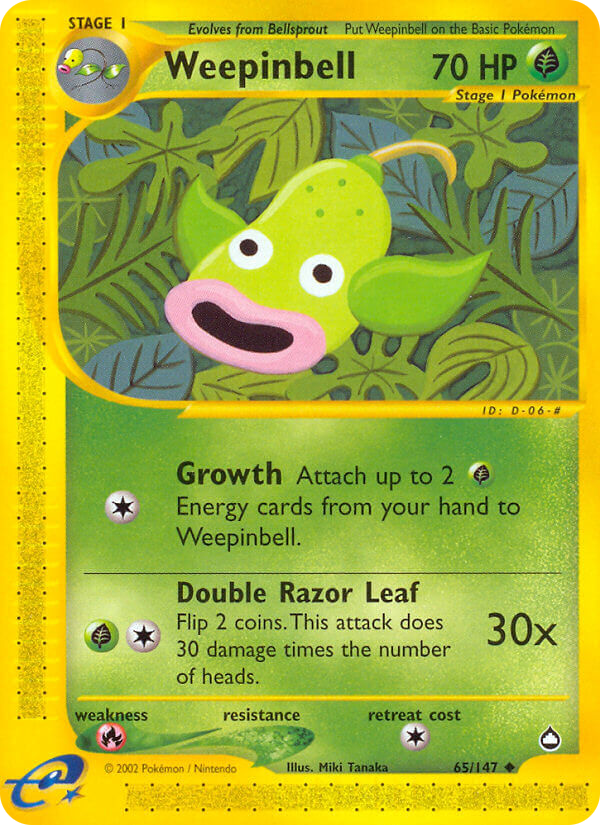 Weepinbell (Aquapolis TCG) - WikiDex, la enciclopedia Pokémon