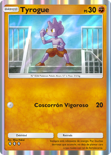 Tyrogue (Saber Marino y Celeste TCG Pocket) - WikiDex, la enciclopedia ...