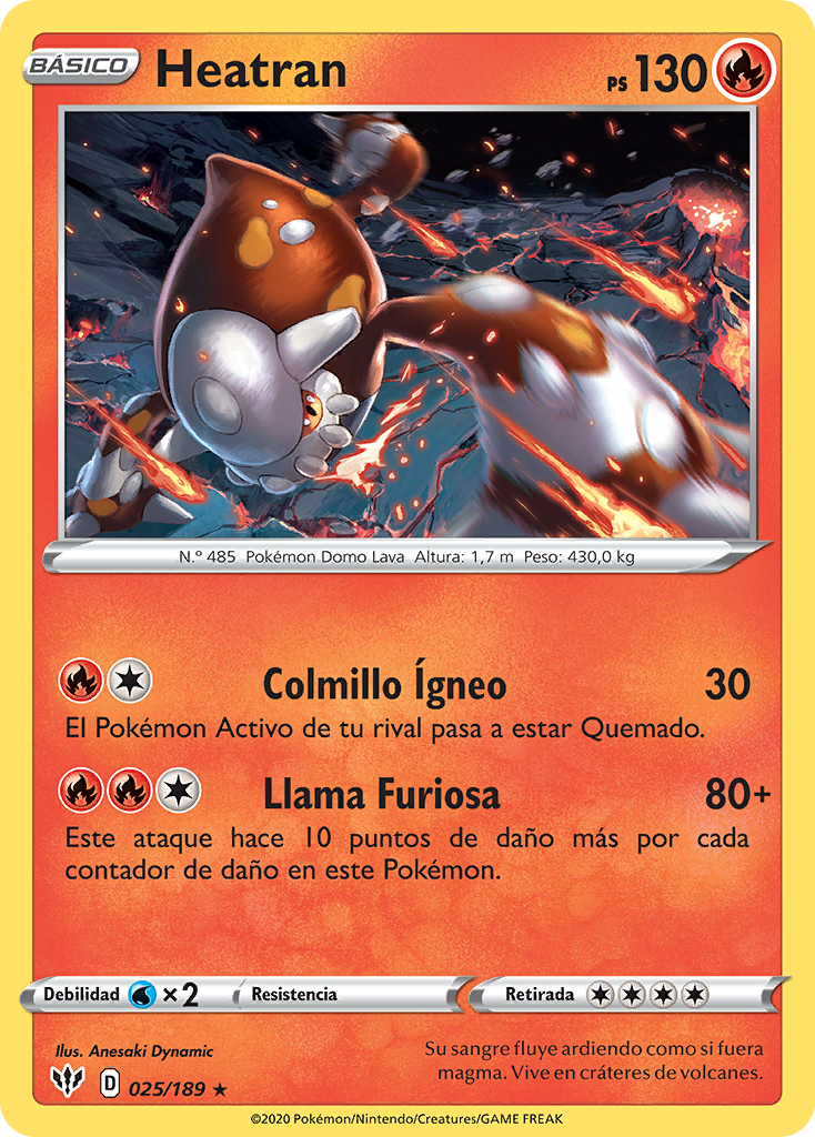 Heatran (Oscuridad Incandescente TCG) - WikiDex, la enciclopedia Pokémon