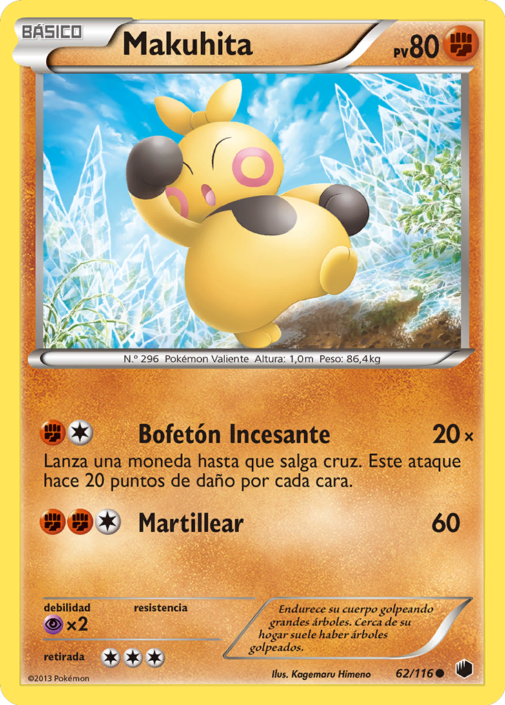 Makuhita (Glaciación Plasma TCG) - WikiDex, la enciclopedia Pokémon