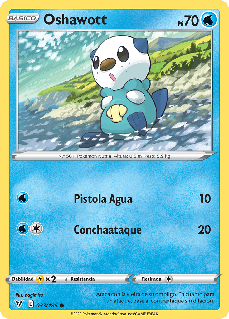 Oshawott (Voltaje Vívido TCG) - WikiDex, la enciclopedia Pokémon