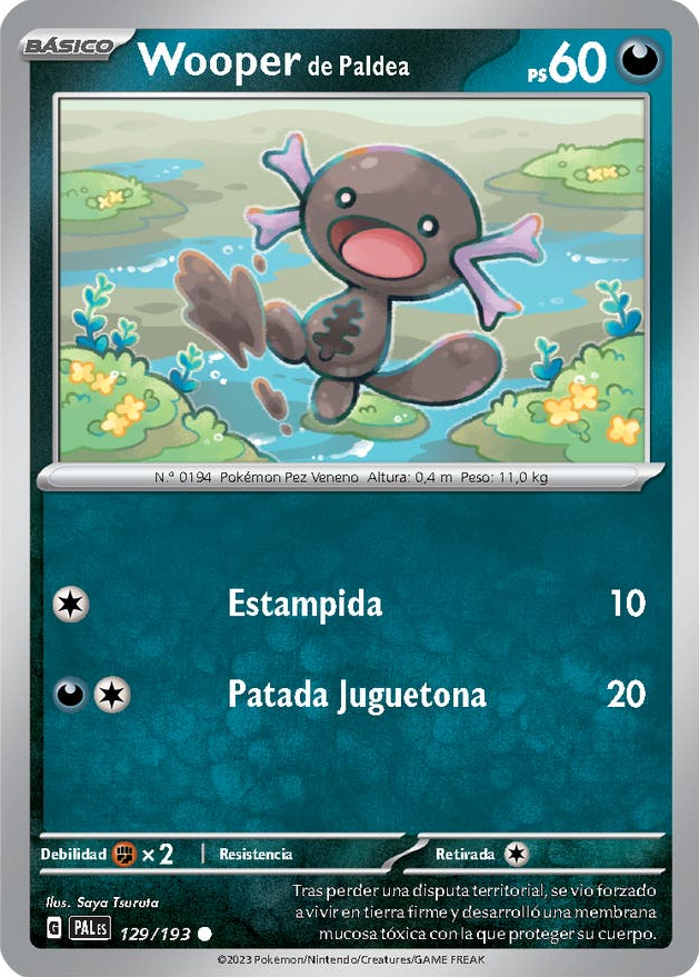 Wooper de Paldea (Evoluciones en Paldea 129 TCG) - WikiDex, la ...