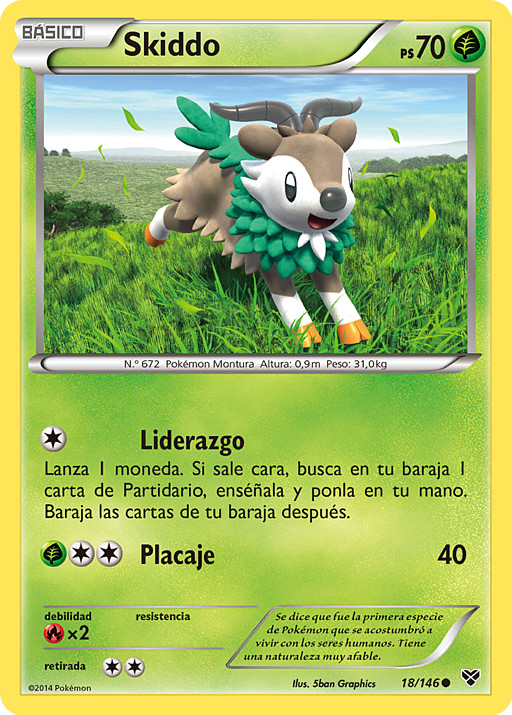 Skiddo (XY TCG) - WikiDex, la enciclopedia Pokémon