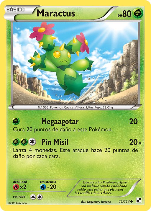 Maractus (Negro y Blanco 11 TCG) - WikiDex, la enciclopedia Pokémon