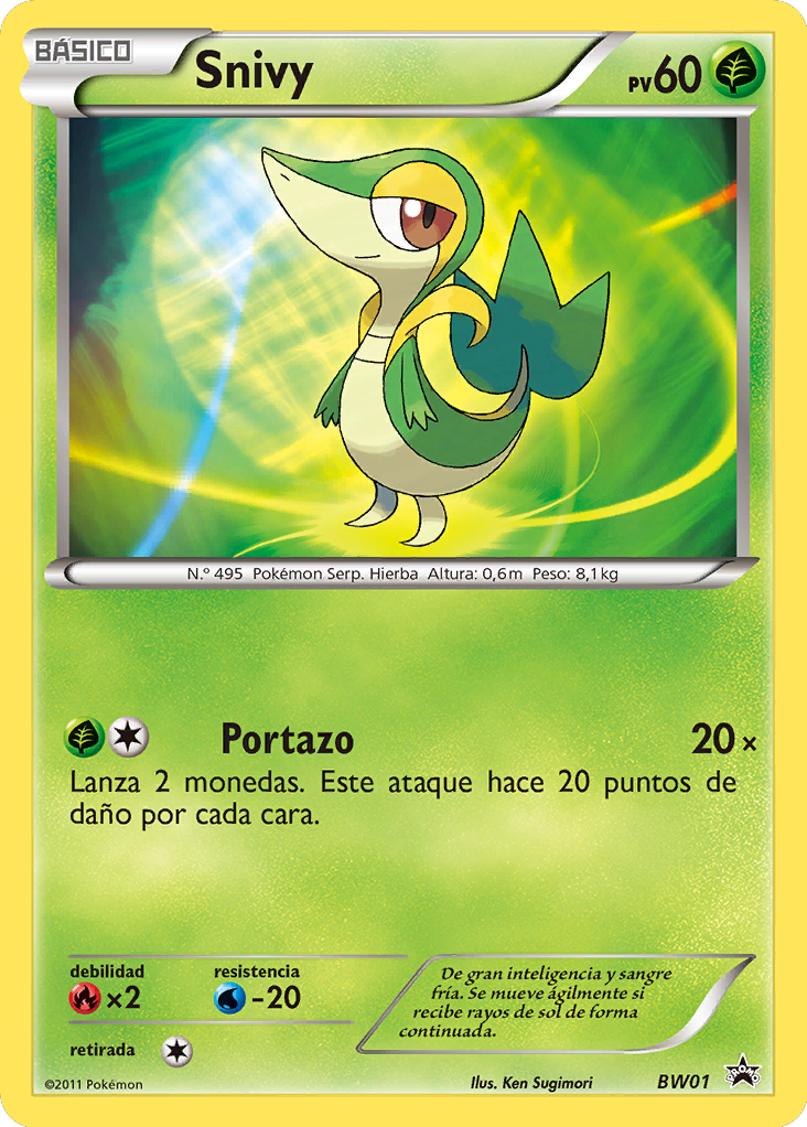 Snivy (BW Promo 1 TCG) - WikiDex, la enciclopedia Pokémon
