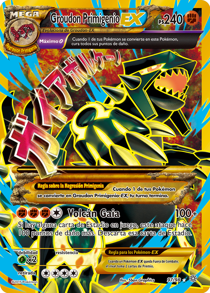 Groudon Primigenio-EX (Antiguos Orígenes TCG) - WikiDex, la ...