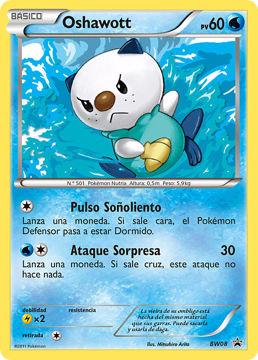 Oshawott (BW Promo 8 TCG) - WikiDex, la enciclopedia Pokémon