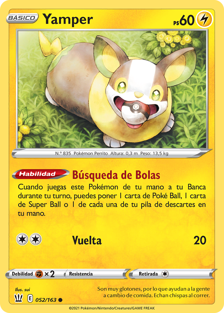 Yamper (Estilos de Combate TCG) - WikiDex, la enciclopedia Pokémon