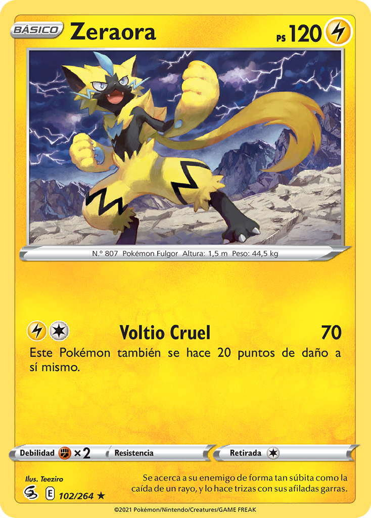 Zeraora (Golpe Fusión TCG) - WikiDex, la enciclopedia Pokémon