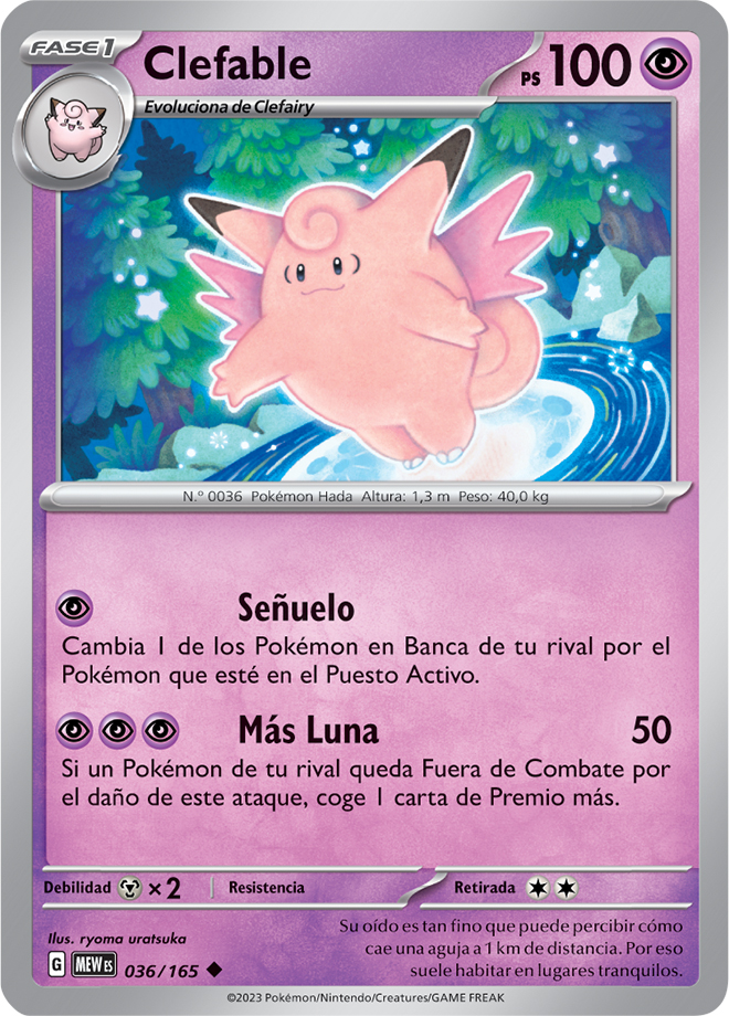 Clefable (151 TCG) - WikiDex, la enciclopedia Pokémon
