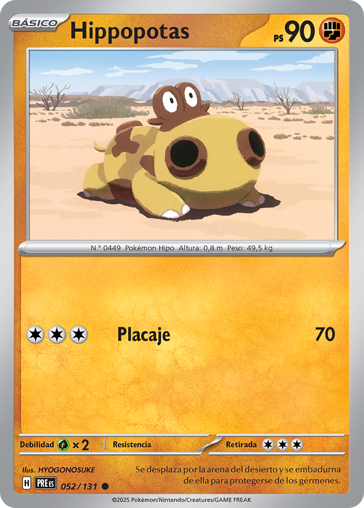 Hippopotas (Evoluciones Prismáticas TCG) - WikiDex, la enciclopedia Pokémon