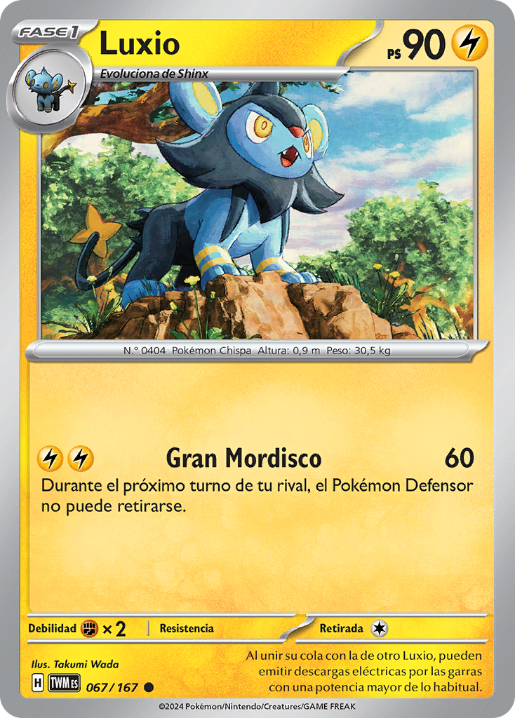 Luxio (Mascarada Crepuscular TCG) - WikiDex, la enciclopedia Pokémon
