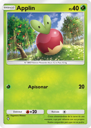 Applin (Arboleda de Eevee TCG Pocket) - WikiDex, la enciclopedia Pokémon