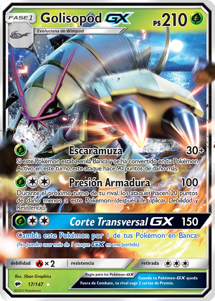 Golisopod-GX (Sombras Ardientes TCG) - WikiDex, la enciclopedia Pokémon