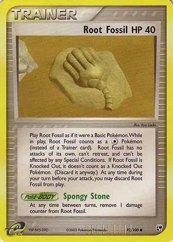 Fósil Raíz (TCG) - WikiDex, la enciclopedia Pokémon