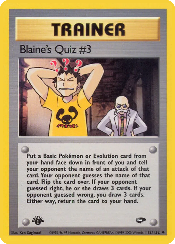 Blaine's Quiz #3 (TCG) - WikiDex, la enciclopedia Pokémon