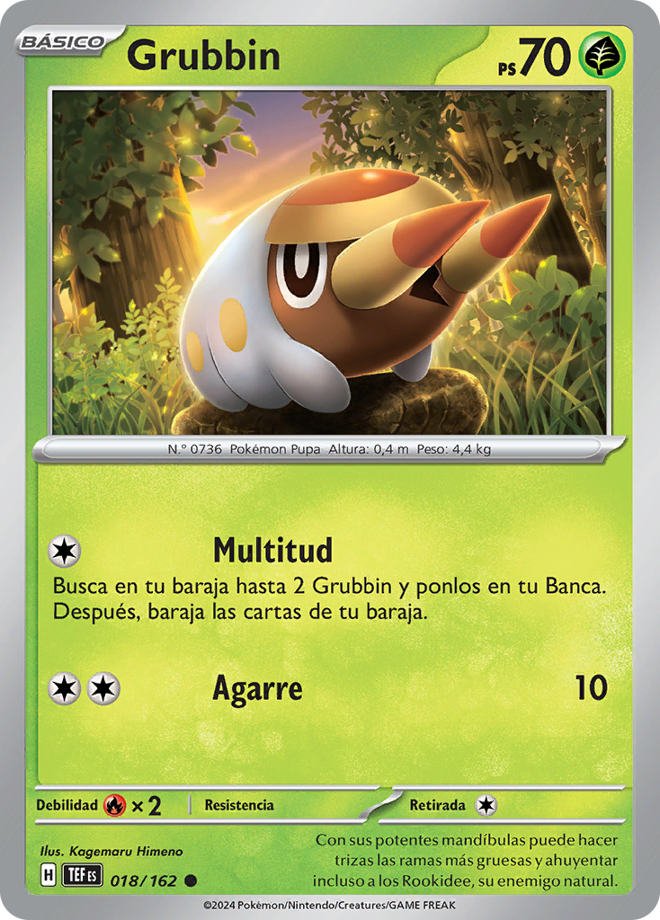 Grubbin (Fuerzas Temporales TCG) - WikiDex, la enciclopedia Pokémon
