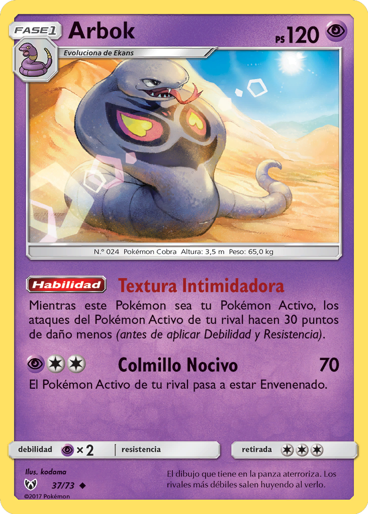 Arbok (Leyendas Luminosas TCG) - WikiDex, la enciclopedia Pokémon