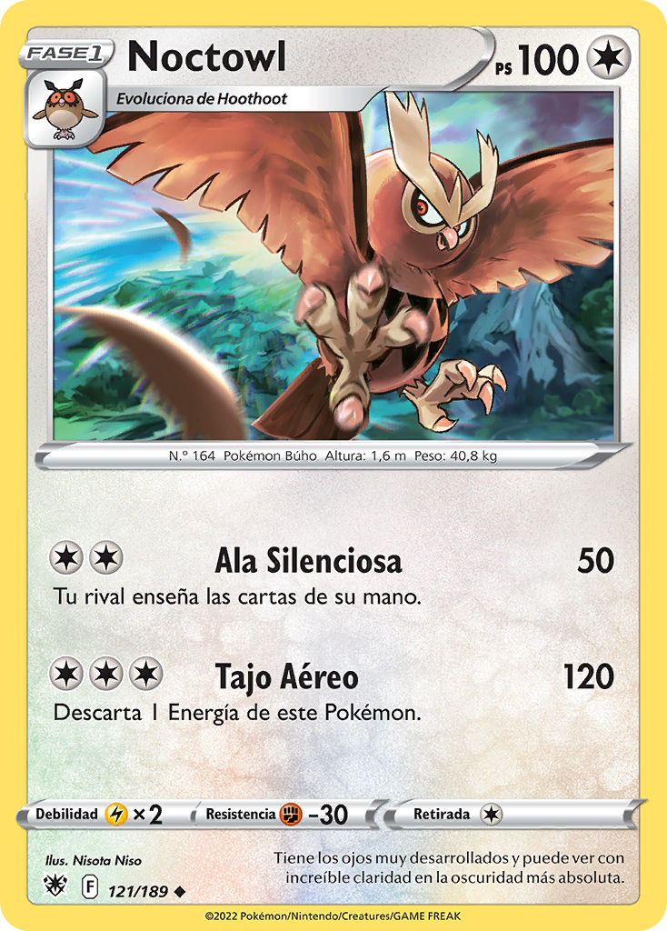 Noctowl (Resplandor Astral TCG) - WikiDex, la enciclopedia Pokémon