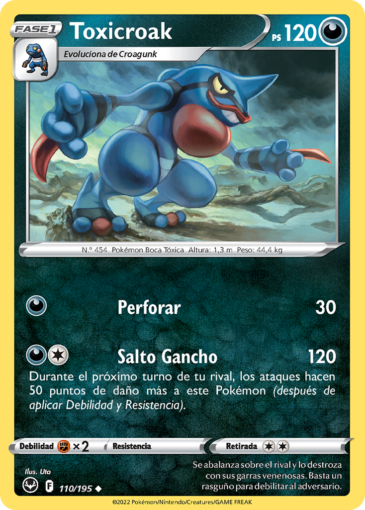 Toxicroak (Tempestad Plateada TCG) - WikiDex, la enciclopedia Pokémon