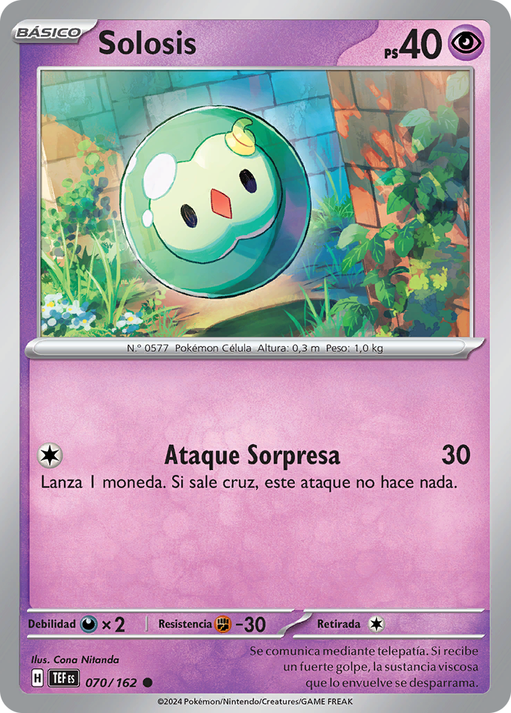 Solosis (Fuerzas Temporales TCG) - WikiDex, la enciclopedia Pokémon