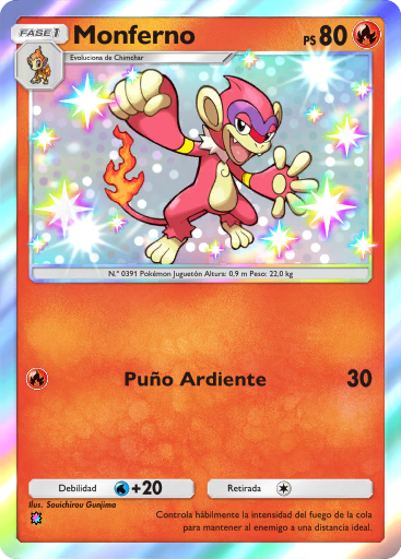 Monferno (Pugna Espaciotemporal TCG Pocket) - WikiDex, la enciclopedia Pokémon