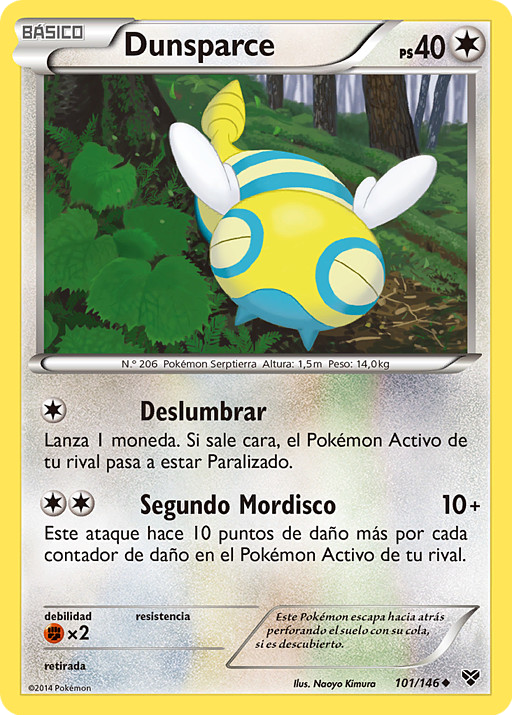 Dunsparce (XY TCG) - WikiDex, la enciclopedia Pokémon