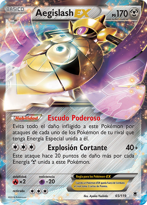 Aegislash-EX (Fuerzas Fantasmales TCG) - WikiDex, la enciclopedia Pokémon