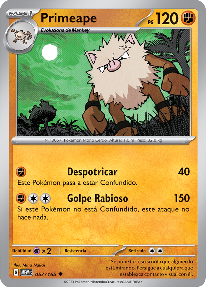 Primeape (151 TCG) - WikiDex, la enciclopedia Pokémon