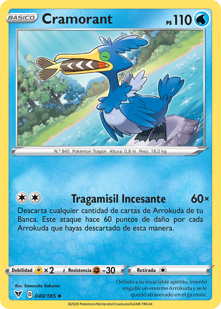 Cramorant (Voltaje Vívido TCG) - WikiDex, la enciclopedia Pokémon