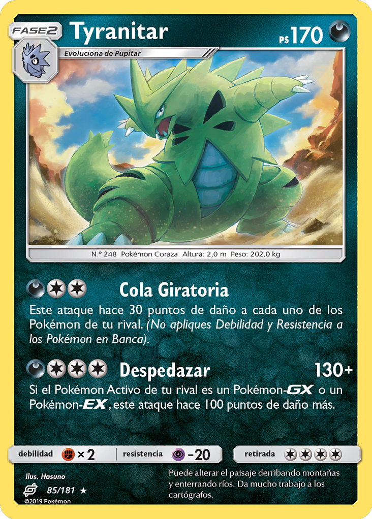 Tyranitar (Unión de Aliados TCG) - WikiDex, la enciclopedia Pokémon