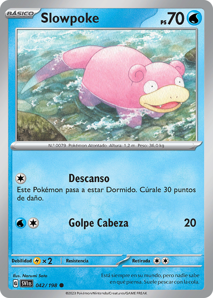 Slowpoke (Escarlata y Púrpura TCG) - WikiDex, la enciclopedia Pokémon