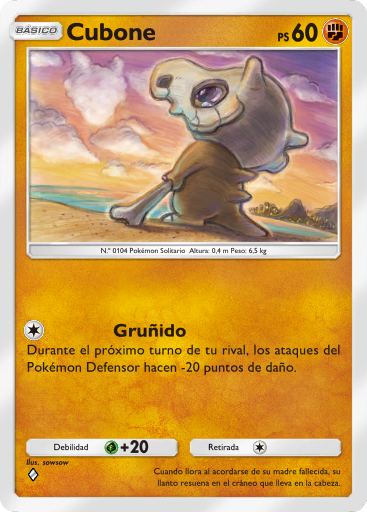 Cubone (Genes Formidables TCG Pocket) - WikiDex, la enciclopedia Pokémon