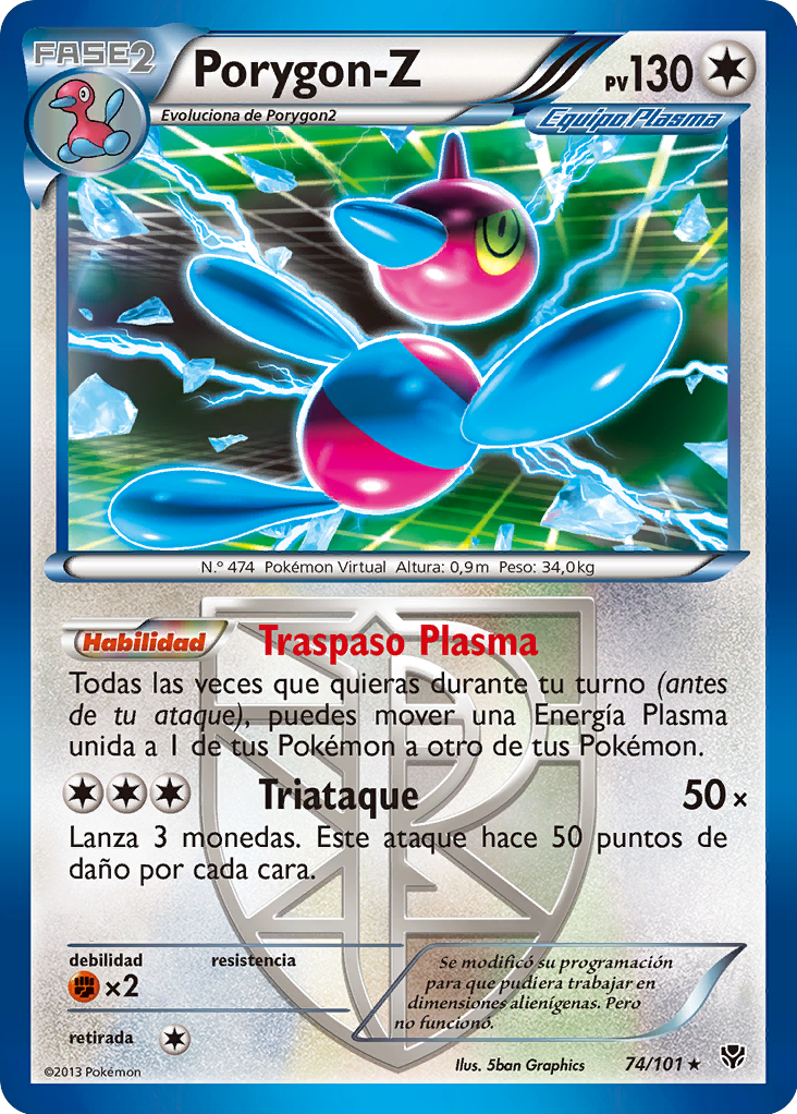 Porygon-Z (Explosión Plasma TCG) - WikiDex, la enciclopedia Pokémon