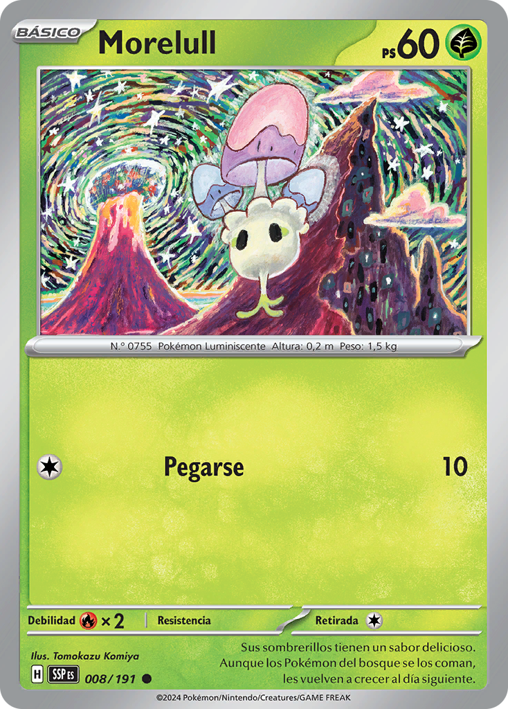 Morelull (Chispas Fulgurantes TCG) - WikiDex, la enciclopedia Pokémon