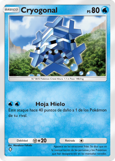 Cryogonal (Manantial Oculto TCG Pocket) - WikiDex, la enciclopedia Pokémon