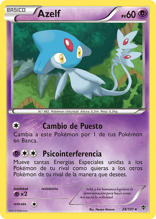 Azelf (Explosión Plasma TCG) - WikiDex, la enciclopedia Pokémon