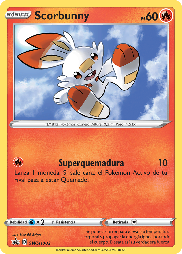 Scorbunny (SWSH Promo 2 TCG) - WikiDex, la enciclopedia Pokémon