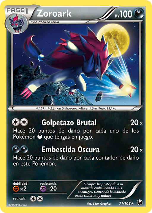 Zoroark (Oscuros Exploradores TCG) - WikiDex, la enciclopedia Pokémon
