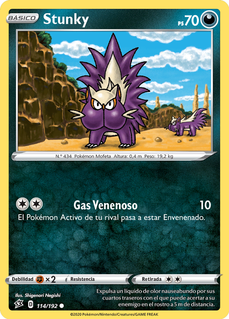 Stunky (Choque Rebelde TCG) - WikiDex, la enciclopedia Pokémon