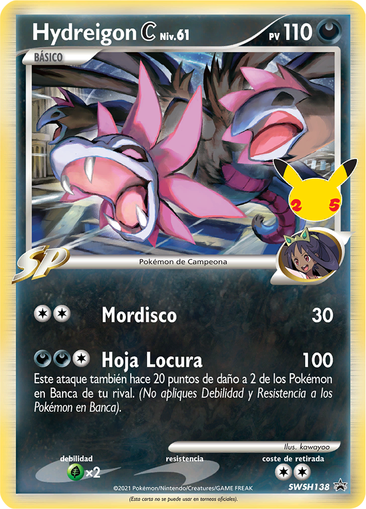 Hydreigon C (SWSH Promo 138 TCG) - WikiDex, la enciclopedia Pokémon