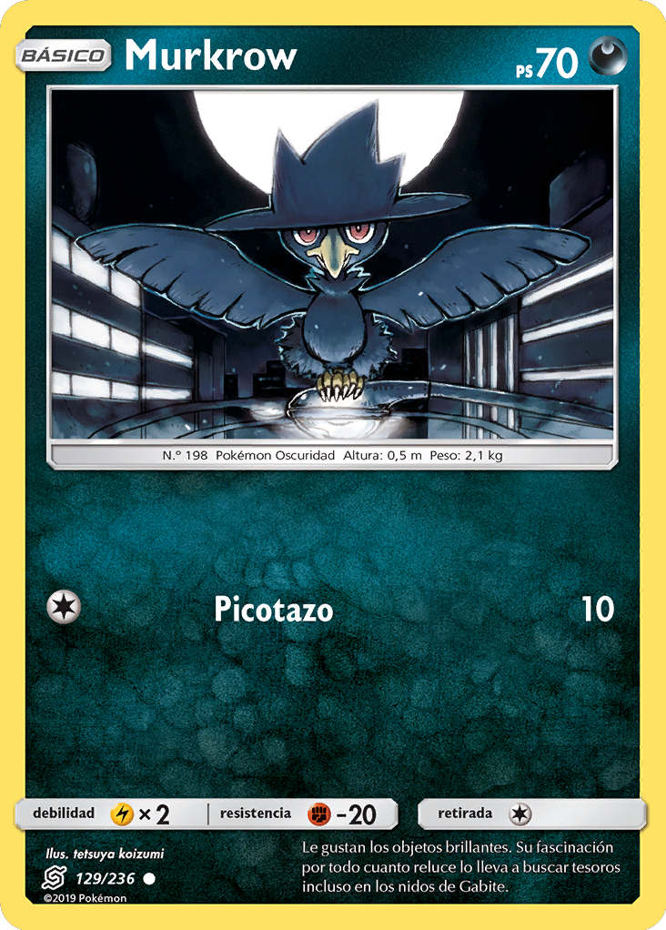 Murkrow (Mentes Unidas 129 TCG) - WikiDex, la enciclopedia Pokémon