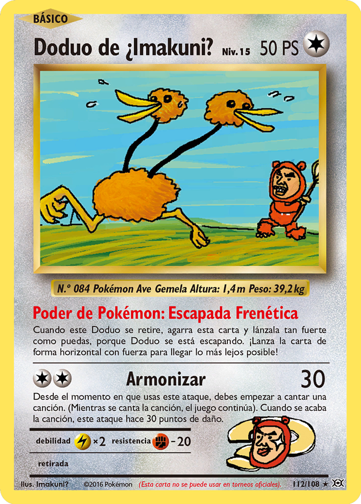 Doduo de ¿Imakuni? (Evoluciones TCG) - WikiDex, la enciclopedia Pokémon