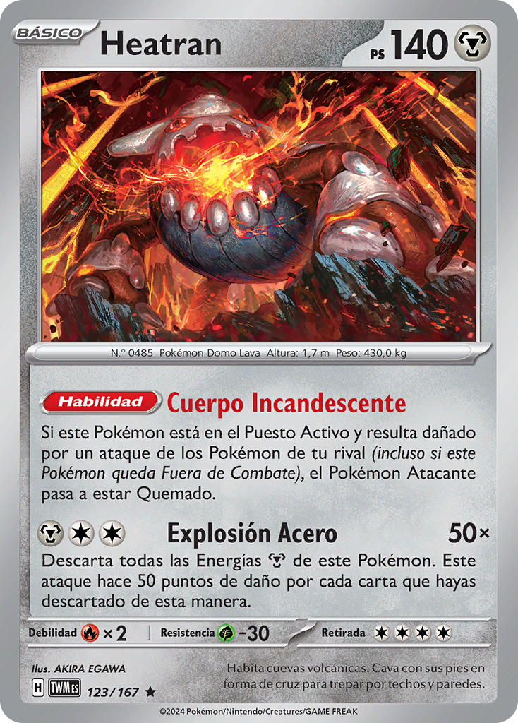 Heatran (Mascarada Crepuscular TCG) - WikiDex, la enciclopedia Pokémon