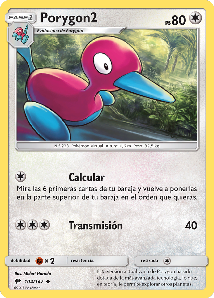 Porygon2 (Sombras Ardientes TCG) - WikiDex, la enciclopedia Pokémon